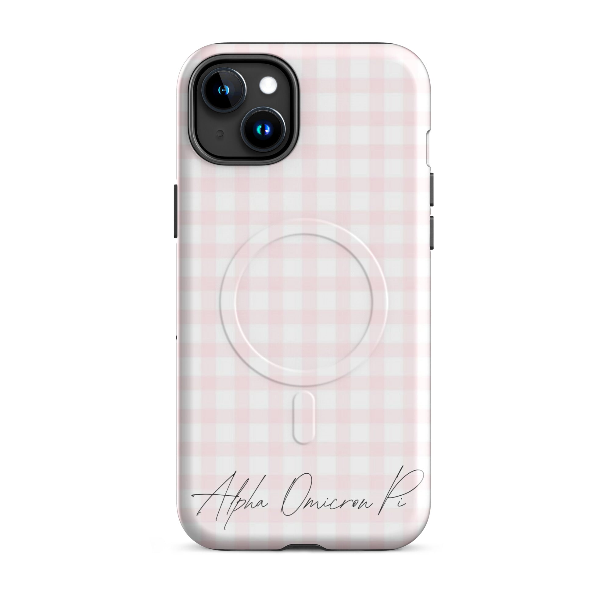 Alpha Omicron Pi Gingham Phone Case – Pretty in Greek